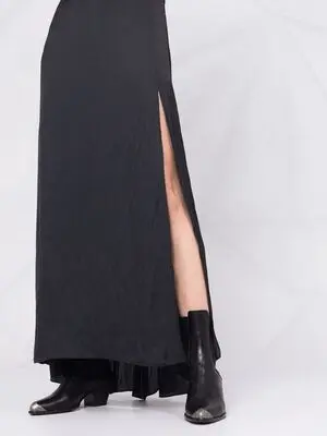 Zadig&Voltaire Satin Maxi Dress - Black