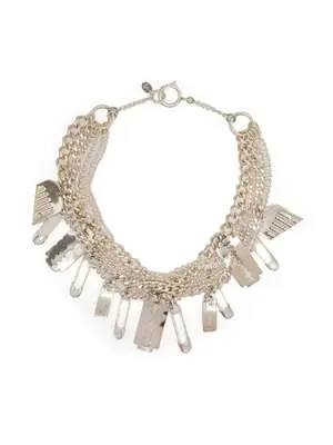 TAKAHIROMIYASHITA THESOLOIST. Razor Blade Safety Pin Necklace