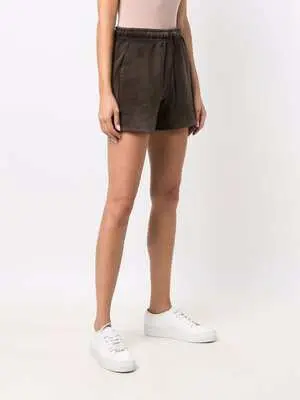 Cotton Citizen Faded Raw-cut Track Shorts