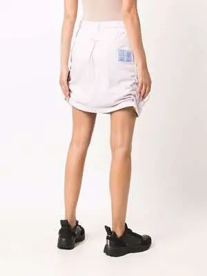 Alexander McQueen Draped Cotton Miniskirt
