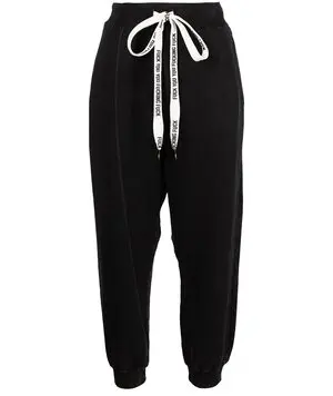 R13 Drop-crotch Logo-drawstring Joggers