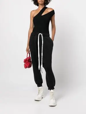 R13 Drop-crotch Logo-drawstring Joggers