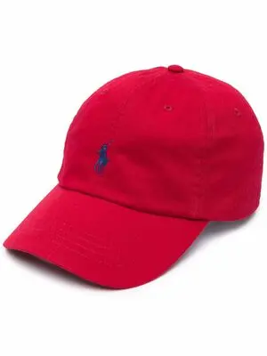 Ralph Lauren Logo-embroide Cap Red