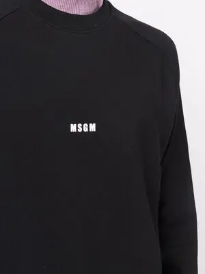 MSGM Logo-print Sweater - Black