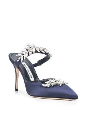 Manolo Blahnik Lurum 90mm Mules