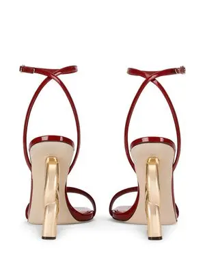 Dolce & Gabbana 3.5 105mm Patent Leather Sandals - Red