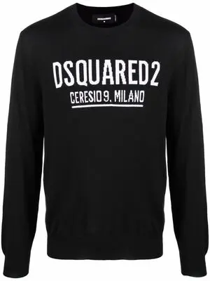 Dsquared2 Ceresio Crew-neck Intarsia-knit Jumper