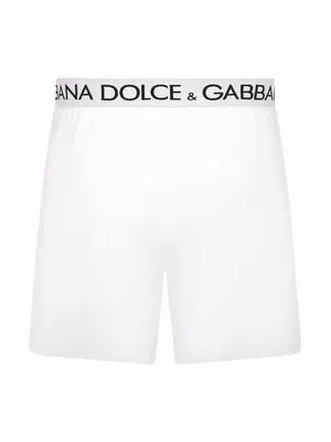 Dolce & Gabbana Logo-waistband Boxer Shorts - White