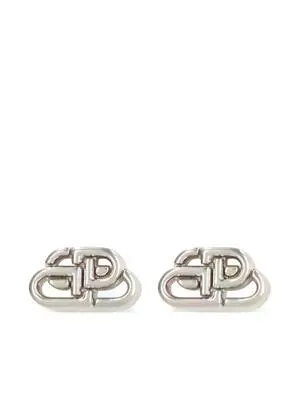 Balenciaga Bb Xs Stud Earrings - Silver