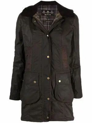 Barbour Waxed Cotton Button-front Coat