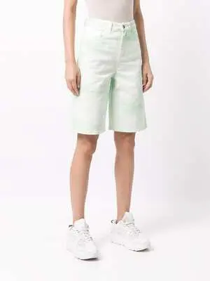 IRENEISGOOD High-waisted Tie-dye Denim Shorts