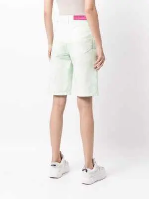 IRENEISGOOD High-waisted Tie-dye Denim Shorts