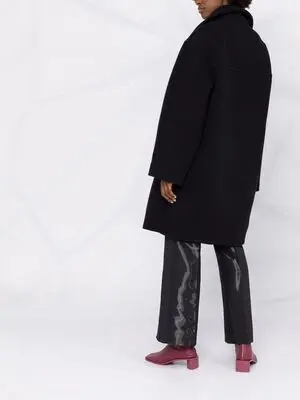 Acne Studios Funnel-neck Double-breasted Coat