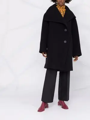 Acne Studios Funnel-neck Double-breasted Coat