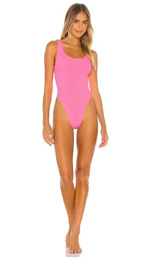 Hunza G Classic Square Neck One Piece - Bubblegum