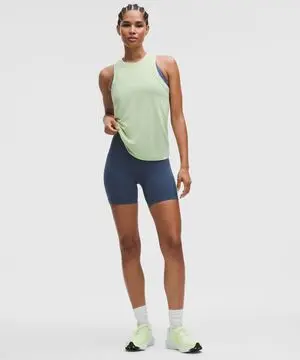Lululemon Wunder Train High-Rise Short 6" Blue Twill