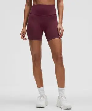 Lululemon Wunder Train High-Rise Short 6" Garnet