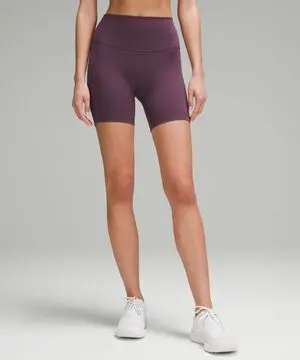 Lululemon Wunder Train High-Rise Short 6" Grape Thistle