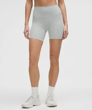 Lululemon Wunder Train High-Rise Short 6" Leopard Daisy Starlight