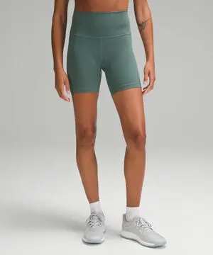 Lululemon Wunder Train High-Rise Short 6" Medium Forest