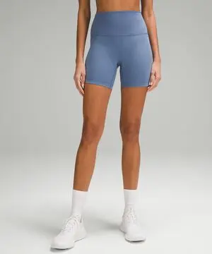 Lululemon Wunder Train High-Rise Short 6" Oasis Blue
