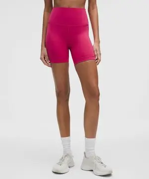 Lululemon Wunder Train High-Rise Short 6" Raspberry Coulis
