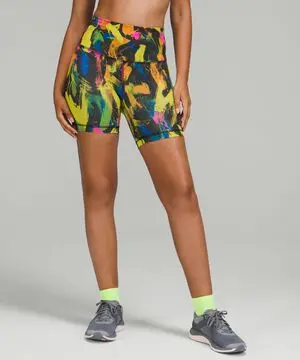 Lululemon Wunder Train High-Rise Short 6" Undertone Black Multi