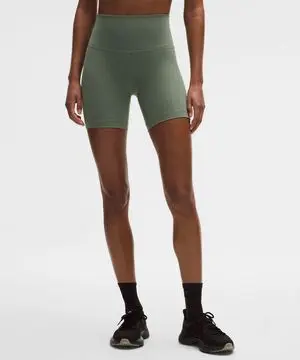 Lululemon Wunder Train High-rise Short 6 - Willow Leaf
