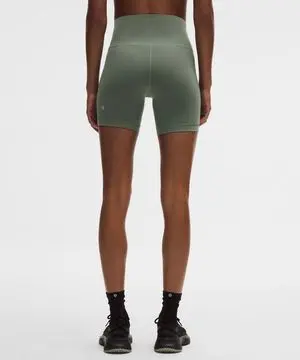 Lululemon Wunder Train High-rise Short 6 - Willow Leaf