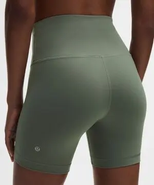 Lululemon Wunder Train High-rise Short 6 - Willow Leaf