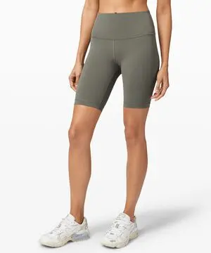 Lululemon Wunder Train High-Rise Short 8" Grey Sage