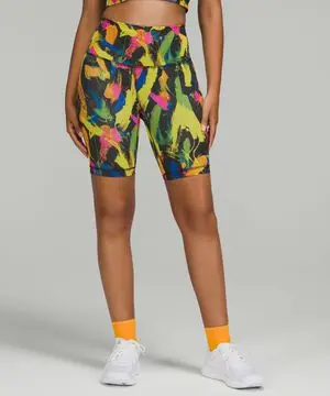Lululemon Wunder Train High-Rise Short 8" Undertone Black Multi