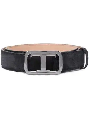 TOD'S Logo-plaque Belt - Black