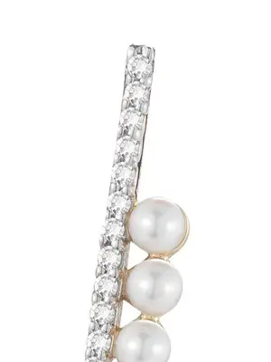 Mateo 14kt Yellow Diamond And Pearl Earrings