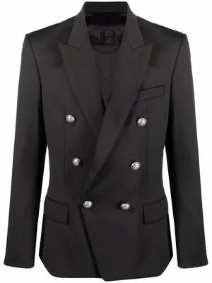 Balmain Double-breasted Wool Blazer