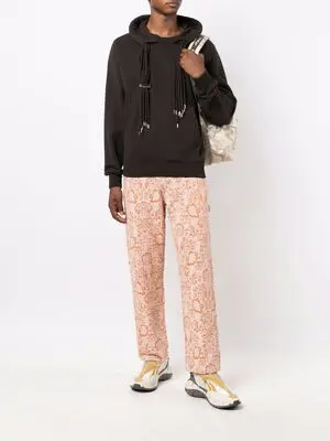 AMBUSH Drawstring Cotton Hoodie - Brown