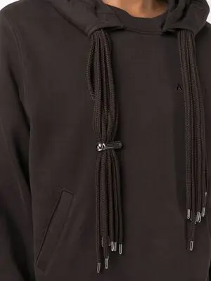 AMBUSH Drawstring Cotton Hoodie - Brown