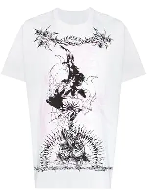 Givenchy Gothic Print Crewneck T-shirt