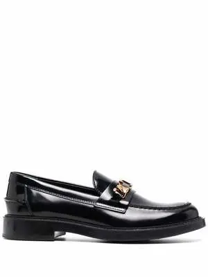 TOD'S Logo-plaque Leather Loafers
