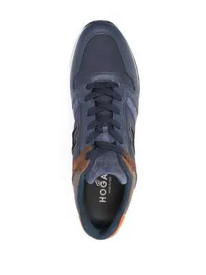 Hogan Panelled Leather Sneakers