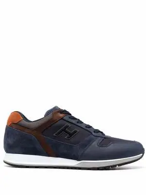 Hogan Panelled Leather Sneakers
