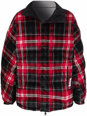 Dolce & Gabbana Reversible Plaid Puffer Jacket