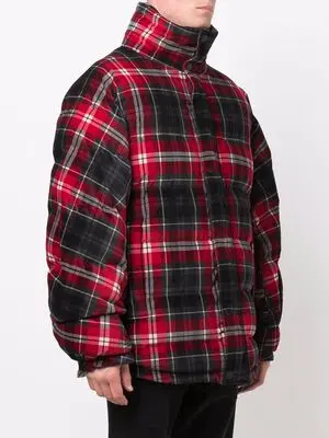 Dolce & Gabbana Reversible Plaid Puffer Jacket