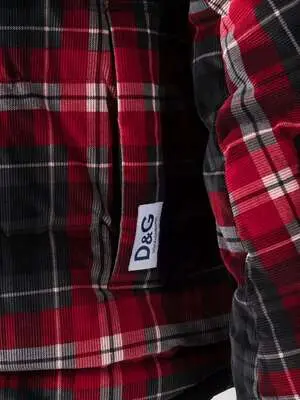 Dolce & Gabbana Reversible Plaid Puffer Jacket