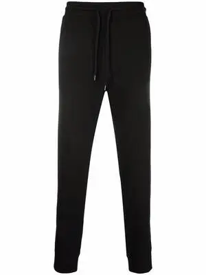 C.P. COMPANY Drawstring-waist Cotton Track Trousers - Black