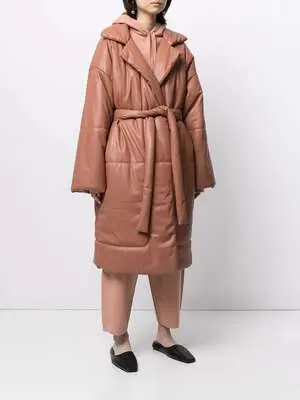 Proenza Schouler White Label Belted Padded Coat