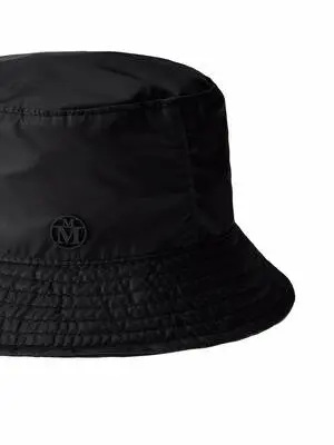 MAISON MICHEL Jason Foldable Bucket Hat - Black