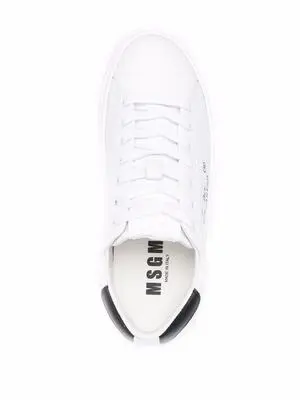 MSGM Leather Sneakers