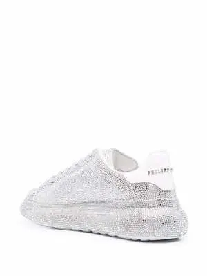 Philipp Plein Crystal-embellished Low Top Sneakers