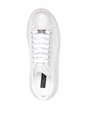 Philipp Plein Crystal-embellished Low Top Sneakers